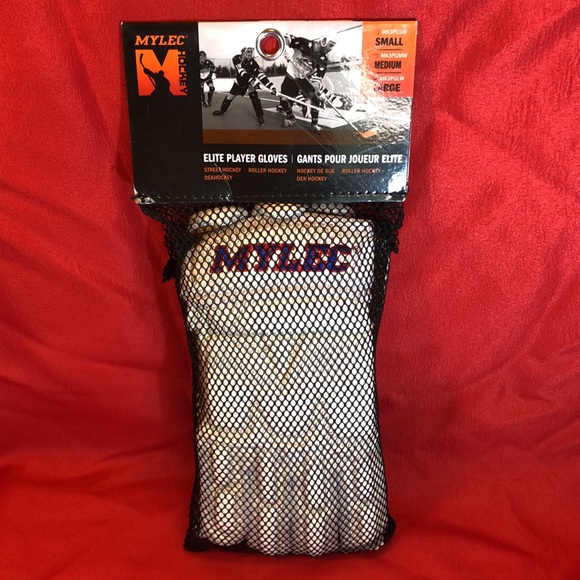 mylec | Other | Nwt Mylec Hockey Gloves Size L Whitetan Elite Player ...